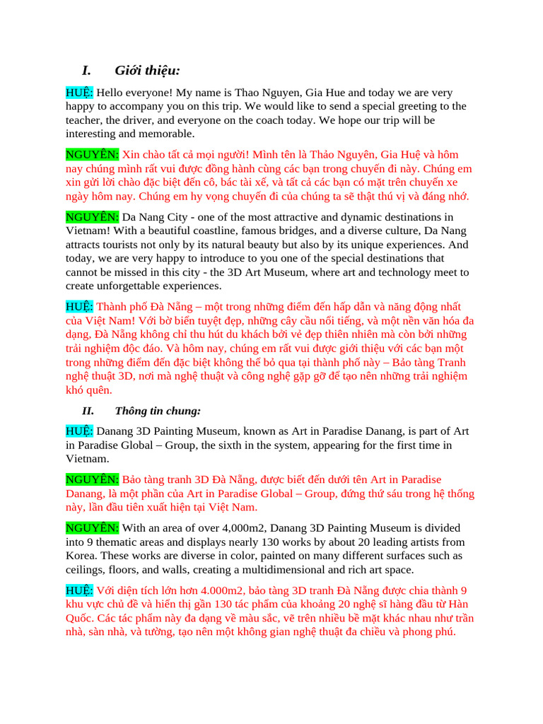 FIELDTRIP DA NANG (1) | PDF