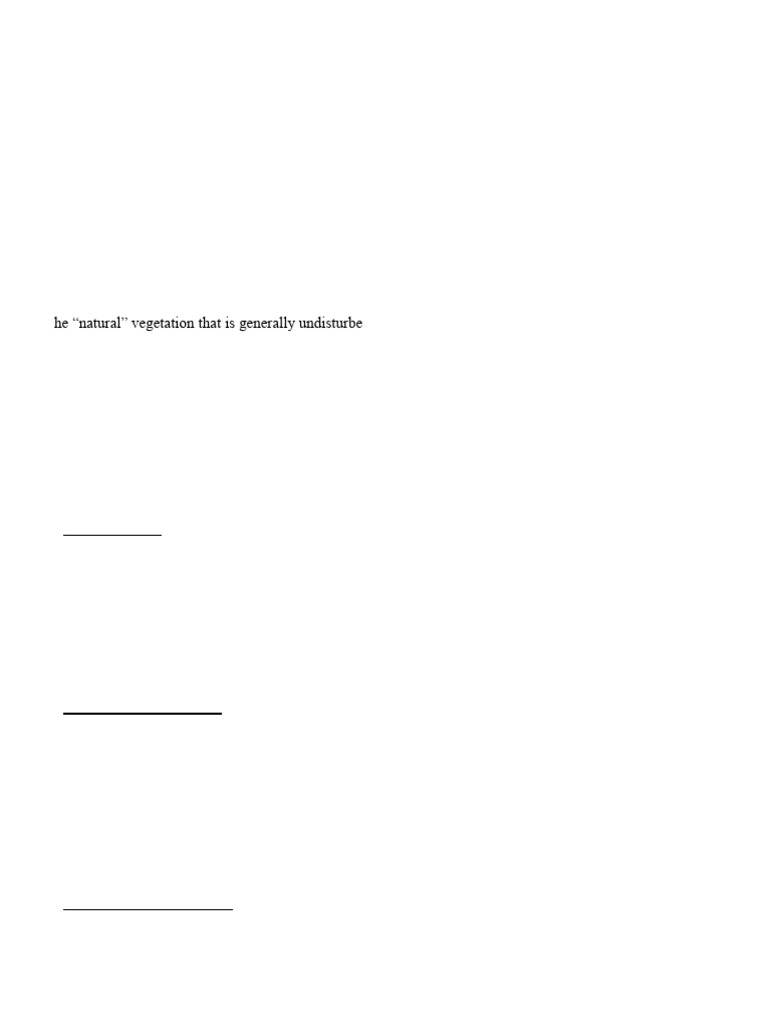 VEGETATION AND SOILS - Notes | PDF | Soil | Forests