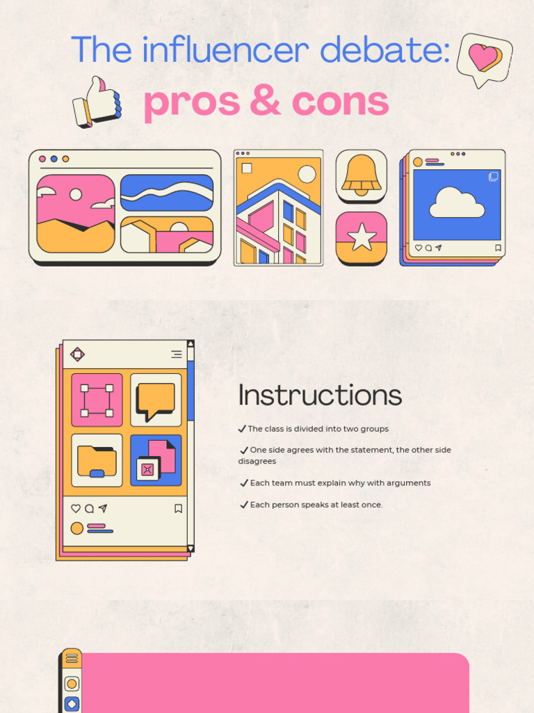 Debate in Class - Influencers (Pros&cons) | PDF