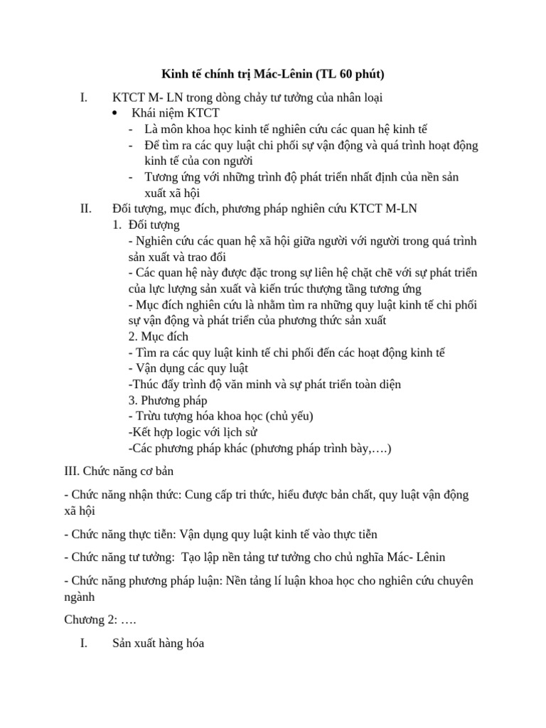 KTCT Mác- Lênin | PDF