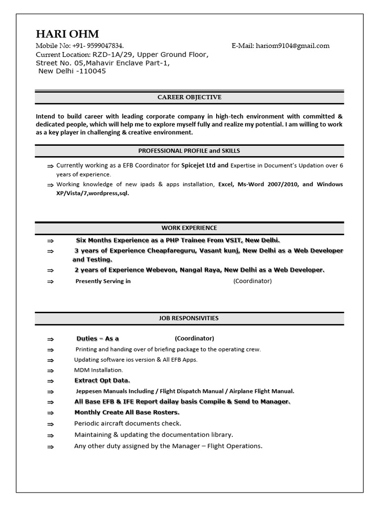 Hari Ohm - Resume (2) - 1 | PDF | Microsoft Windows | System Software