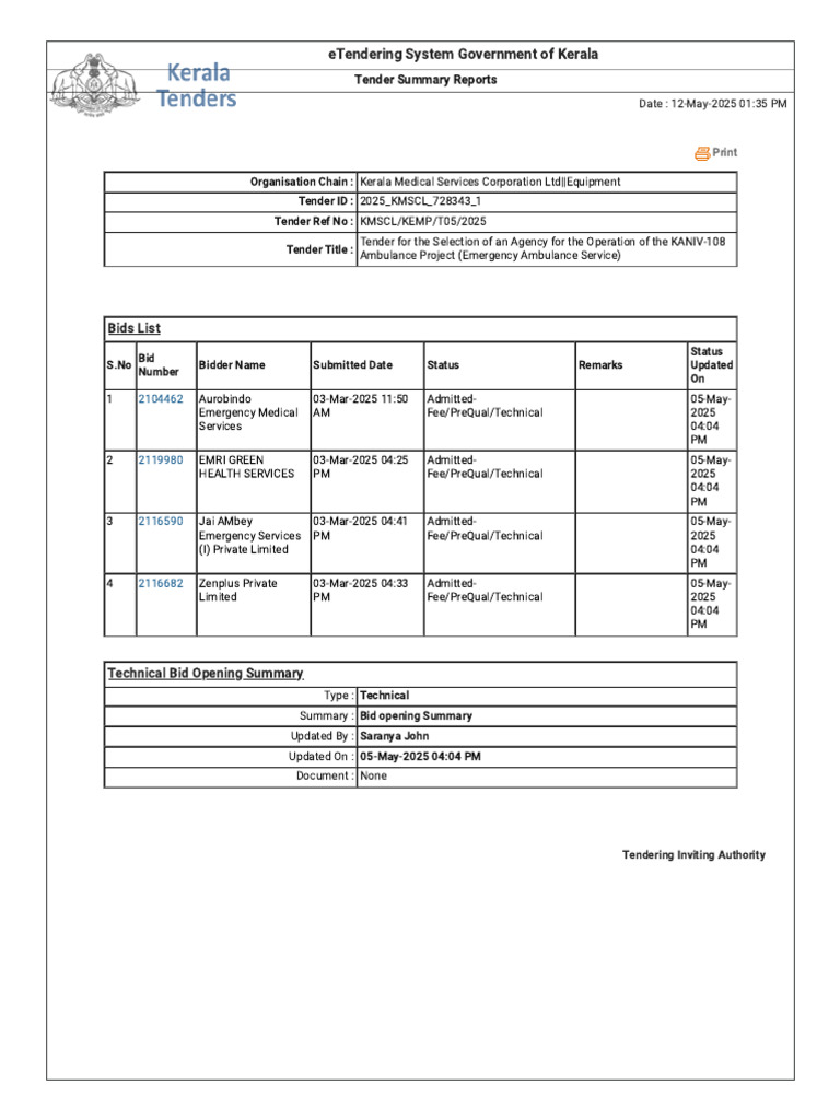 ETendering System Government of Kerala (3) | PDF | Auction | Auction Theory