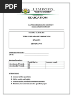2025 Grade 5 Term 2 Geography Memo | PDF | Environmental Science ...