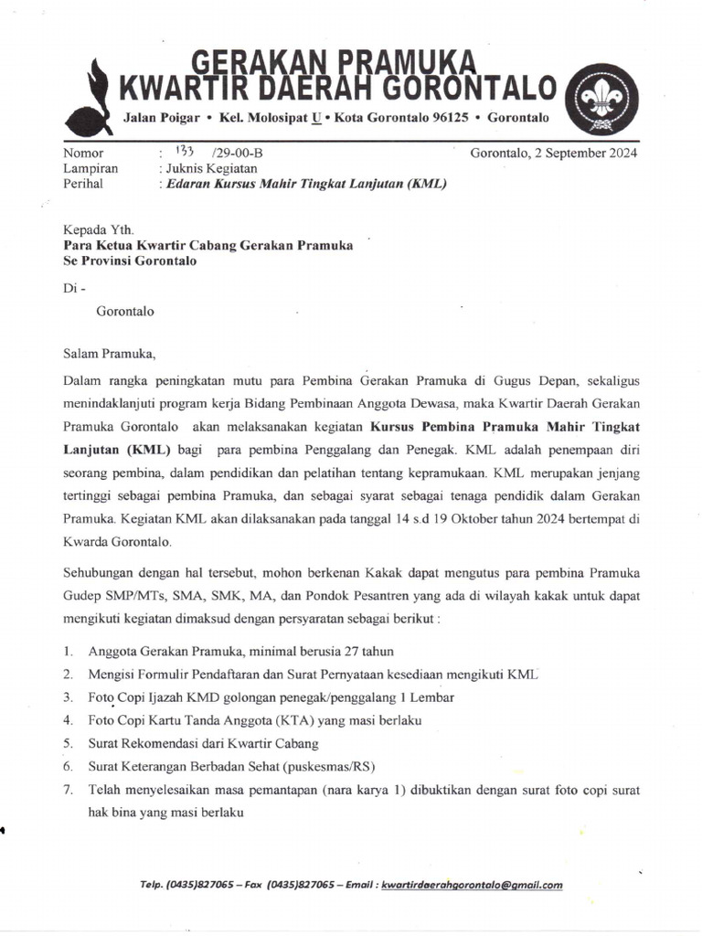 Edaran KML 2024 | PDF