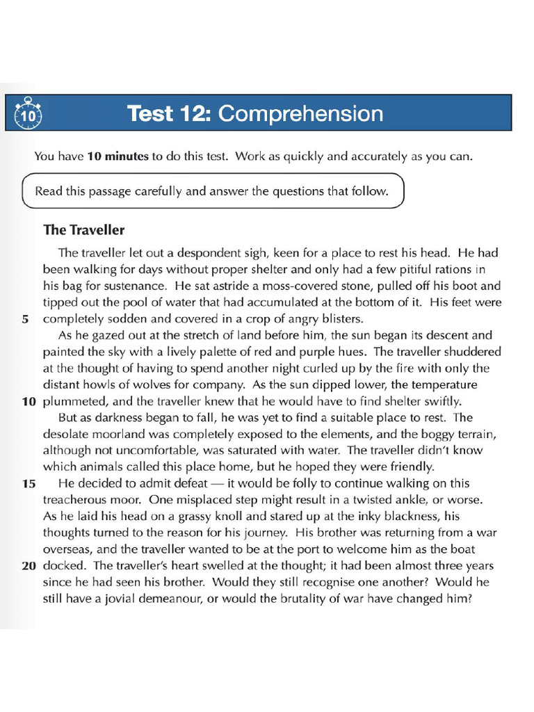 Year 6 - GL Reading Comprehension-Review 3 | PDF