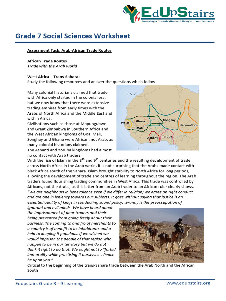 Arab African Trade Routes | PDF | Africa | West Africa