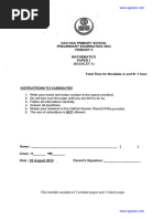 P6 Maths Prelim 2025 TaoNan Exam Papers | PDF