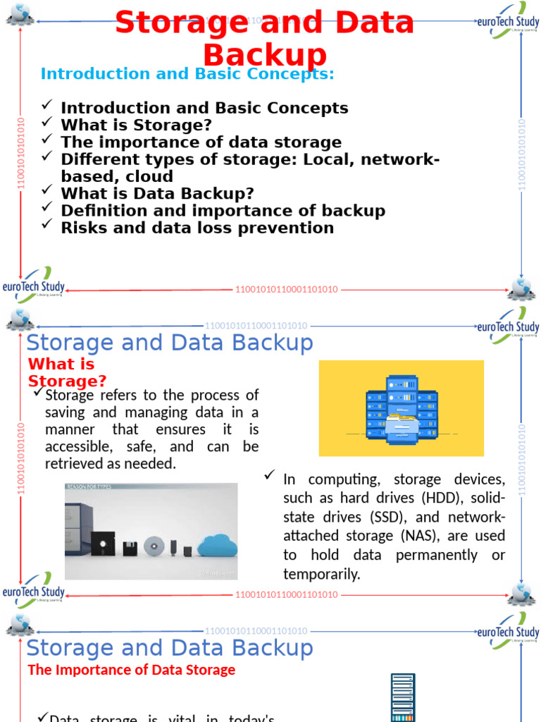 Storage and DATA Backup Lesson 1 | PDF | Backup | Computer Data Storage