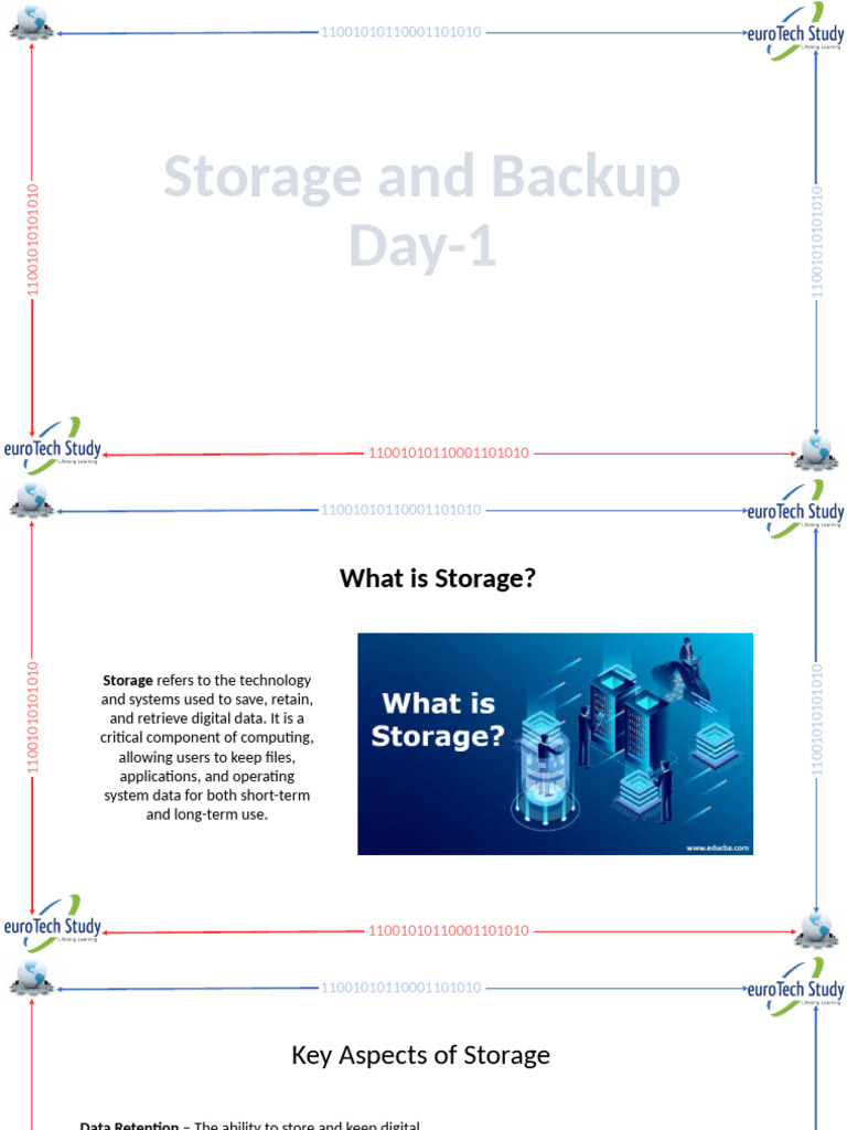 Storage and Backup-Day1 | PDF | Backup | Computer Data Storage