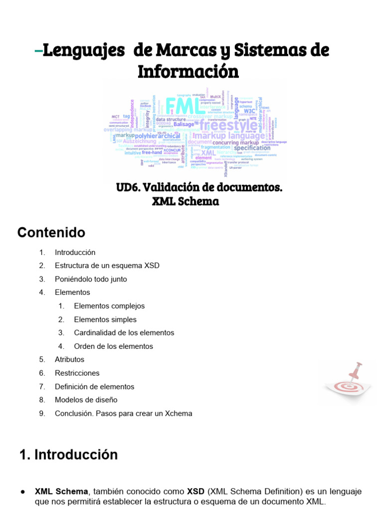 UD6. XML Schema. Validación de Documentos | PDF | Xml | Formatos de serialización de datos