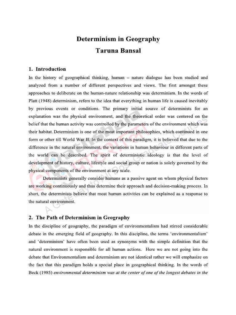 DETERMINISM | PDF