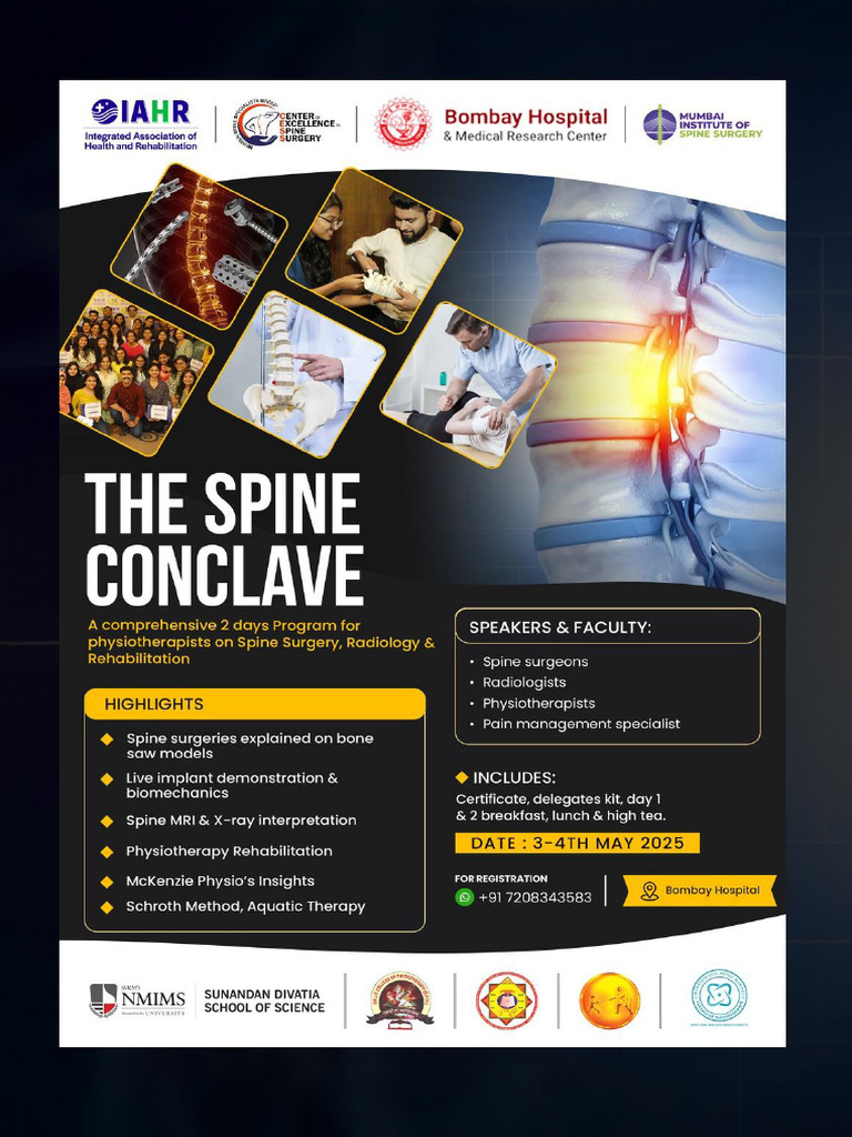 Spine Health Symposium Agenda 2023 | PDF | Physical Therapy | Vertebral ...