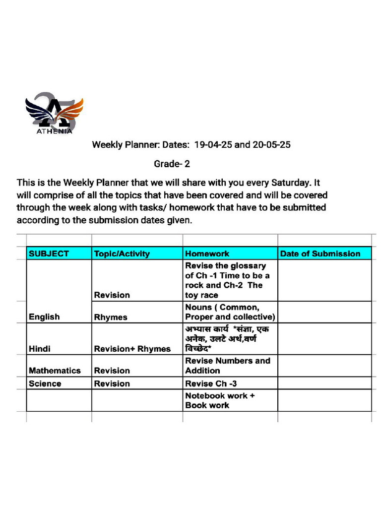 Weekly Planner 1 | PDF