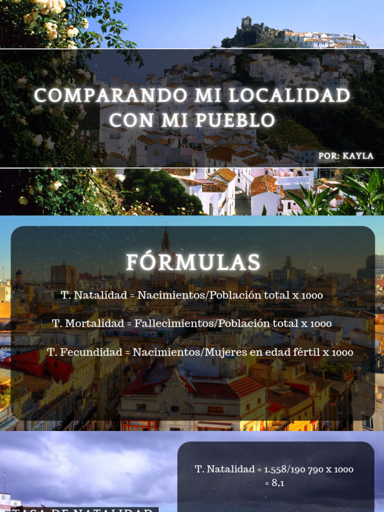 Comparando Mi Localidad Con Mi Pueblo | PDF | Tasa de mortalidad