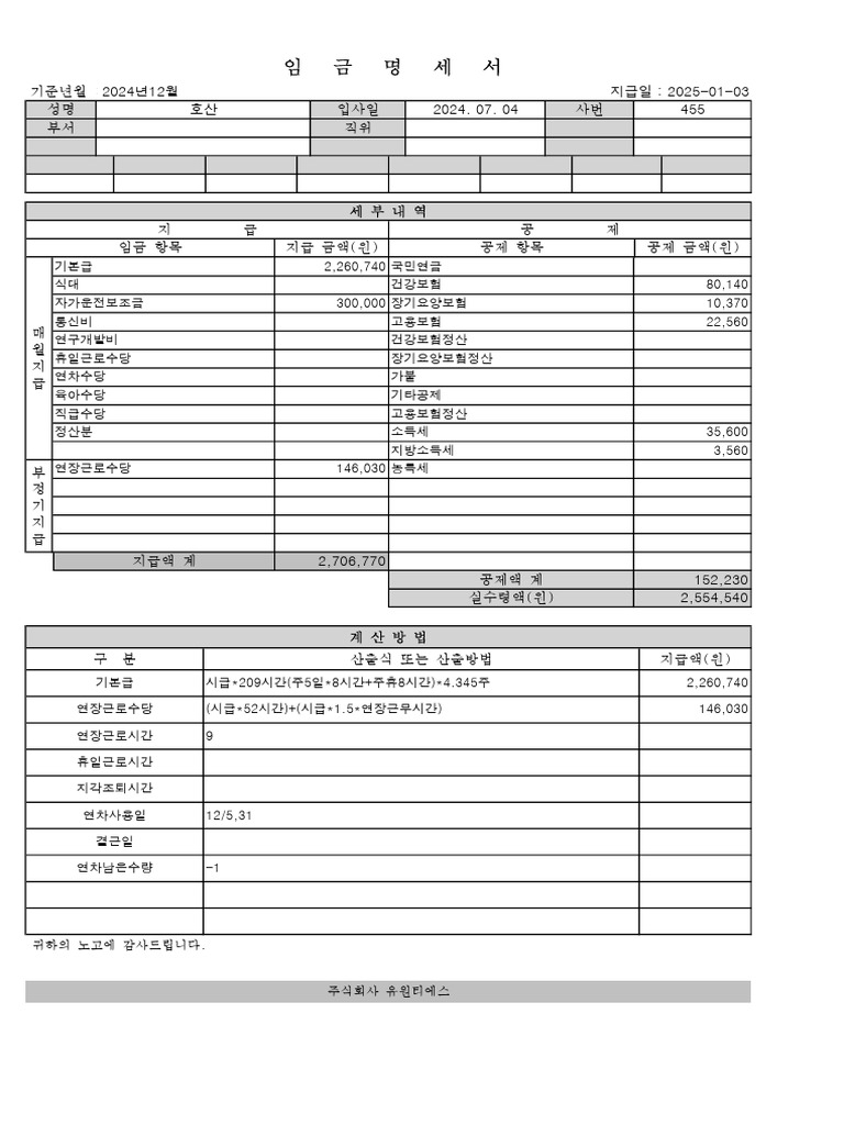 Salary Sheet | PDF