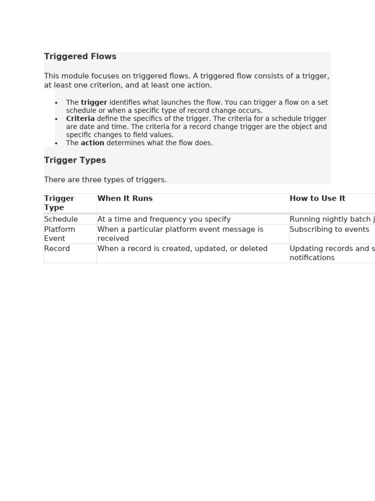 Triggered Flows | PDF