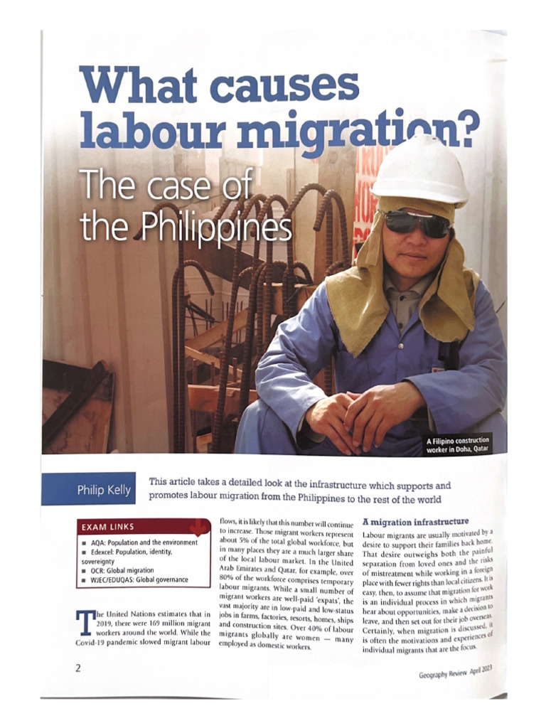L1 Causes of Migration Labour Flows in Philippines | PDF