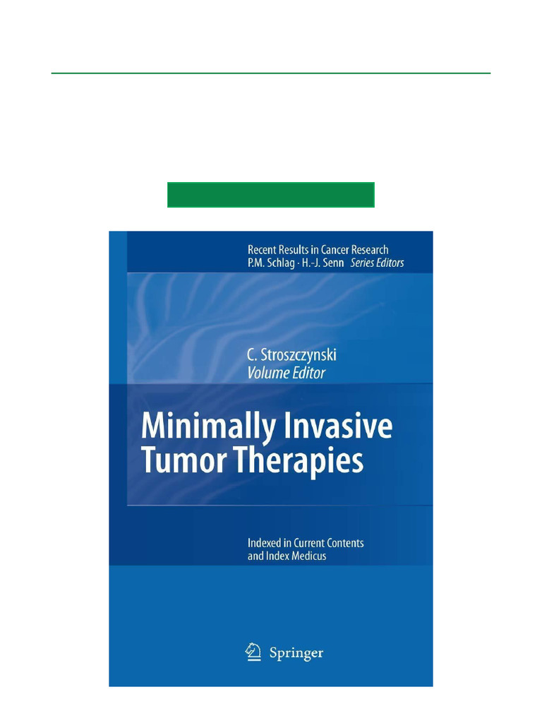 Minimally Invasive Tumor Therapies Guide | PDF