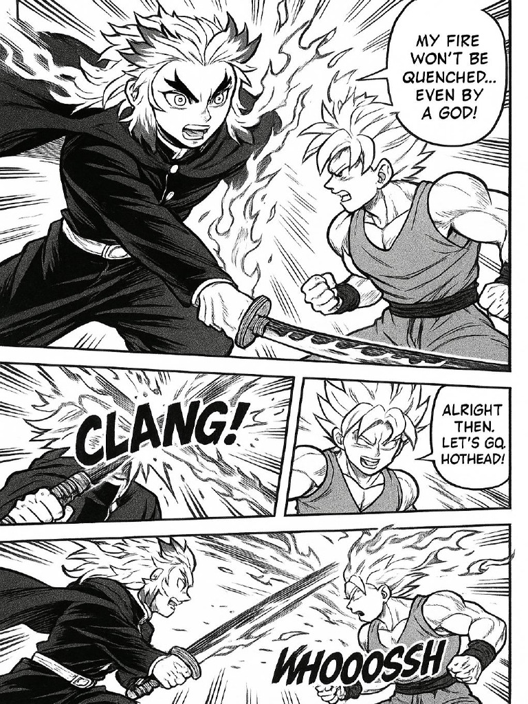 Goku Vs Rengoku Manga | PDF