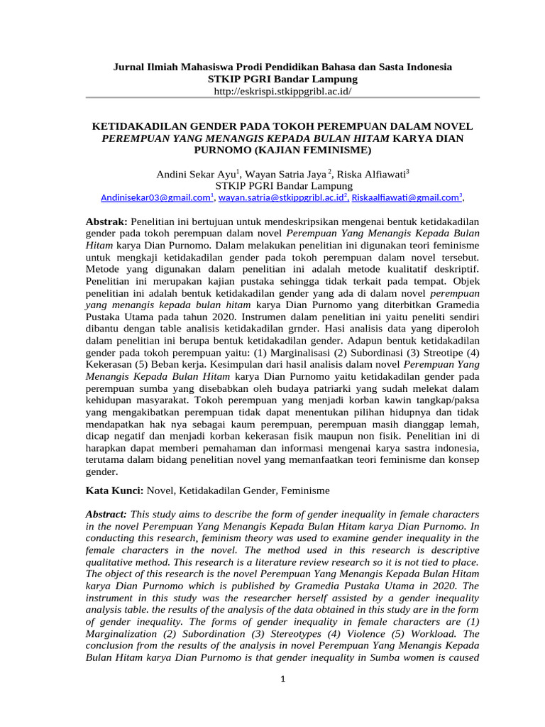 Jurnal Andini Sekar Ayu | PDF