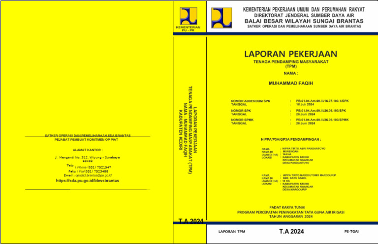 Cover Laporan P3tgai 2024 Desa Sekoto | PDF