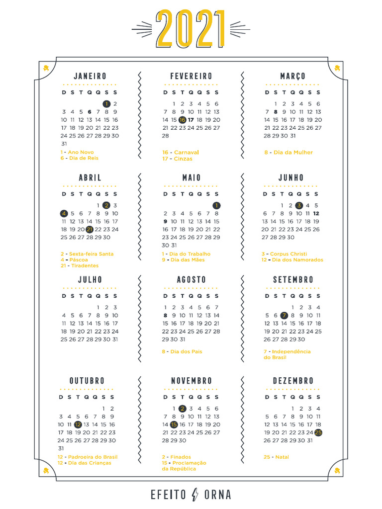 calendario 2021 | PDF