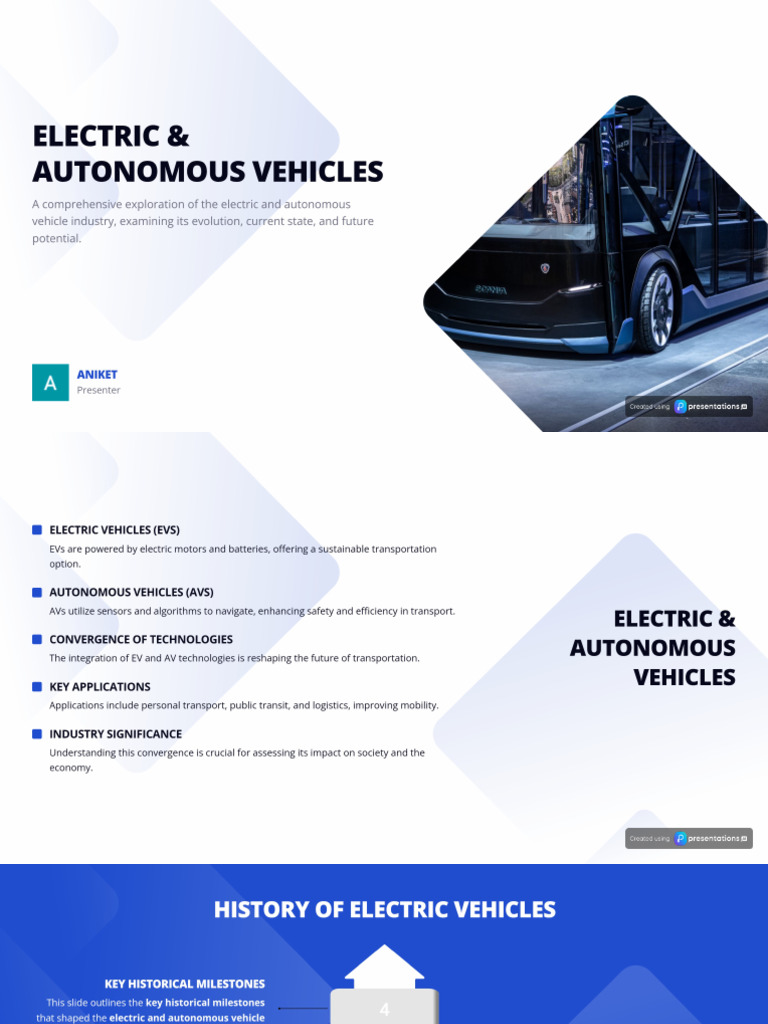 Electric & Autonomous Vehicles Explained | PDF