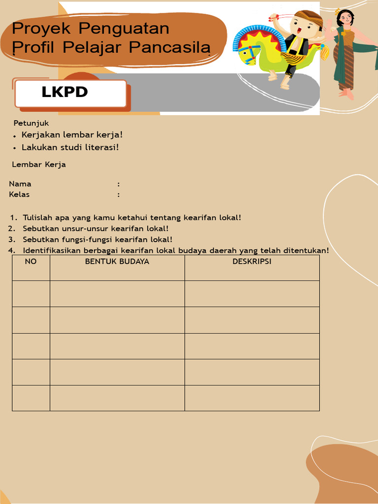 Lembar Kerja Siswa p5 Tema 4 | PDF