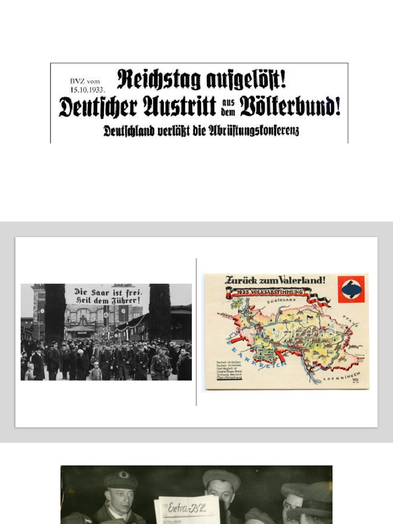 Hitlers Außenpolitik 1933-1939 Presentation | PDF