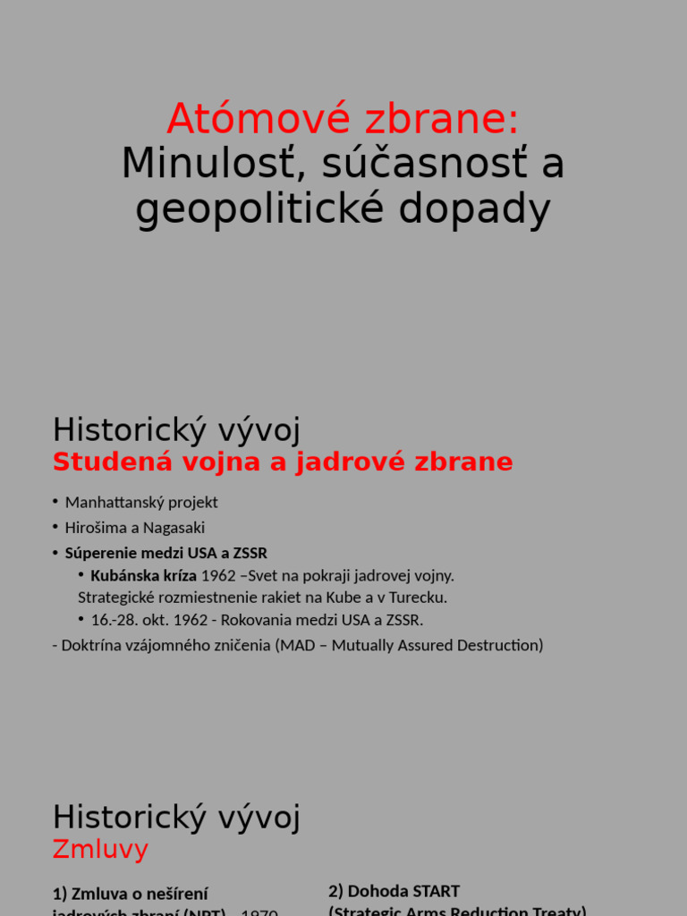 Atómové Zbrane | PDF