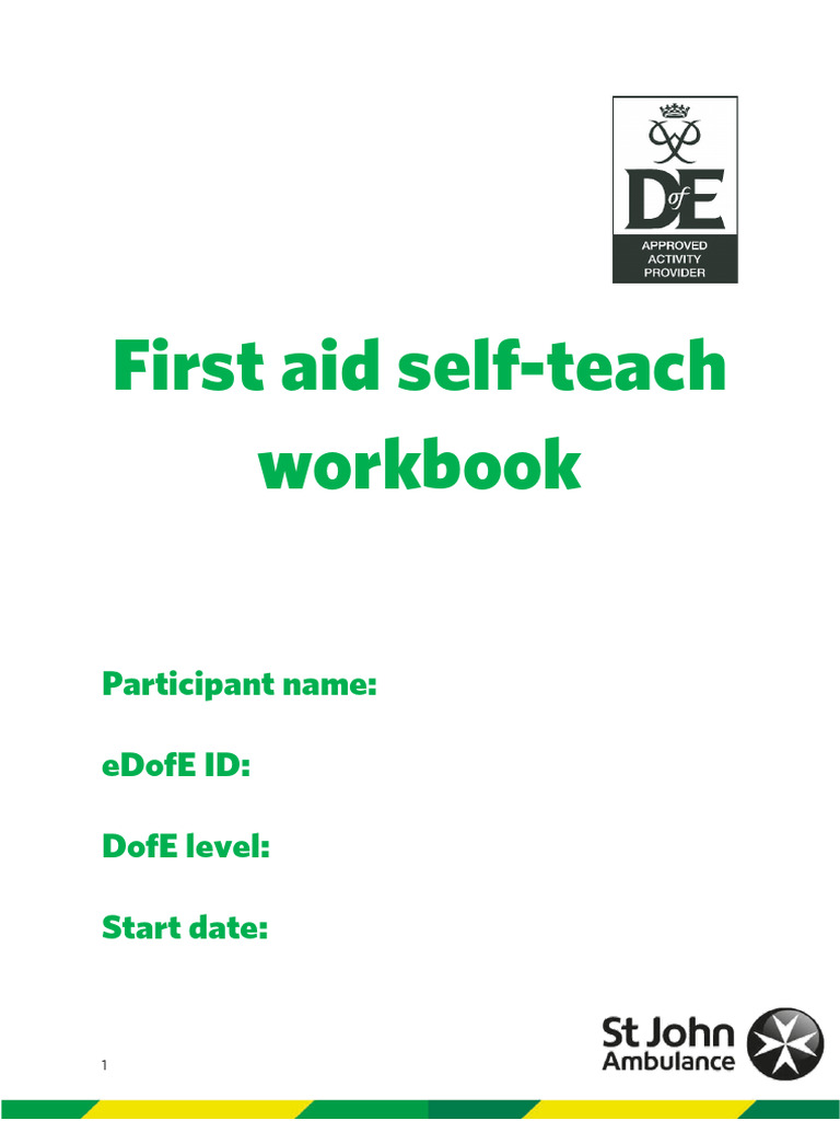 Dofe Self Teach Workbook | PDF | Cardiopulmonary Resuscitation | Clinical Medicine