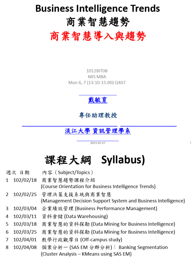 Business Intelligence Implementation and Trends | PDF | Analytics | Big Data