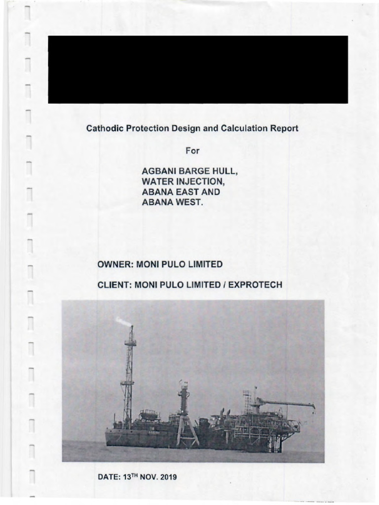 ICCP Design and Calculation Report - MPL - C | PDF