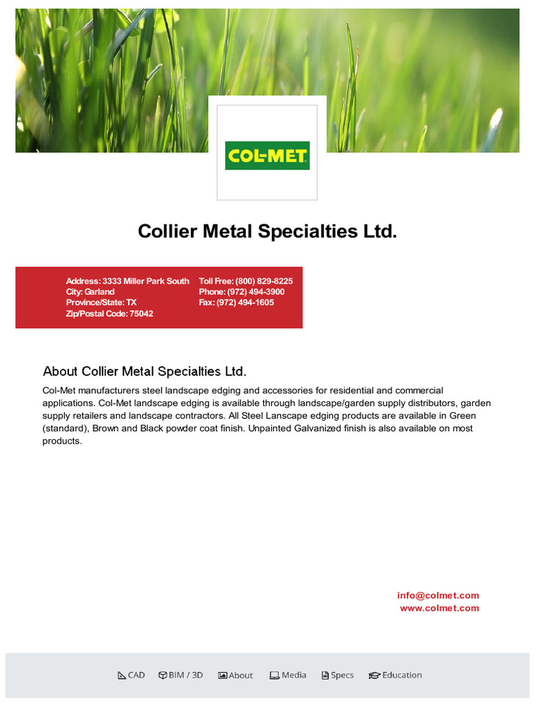 1023 - Collier Metal Specialties LTD | PDF