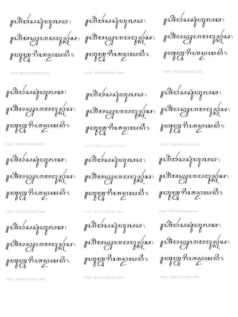 aksara jawa | PDF