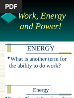Work and Energy - Formula Sheet | PDF | Force | Potential Energy