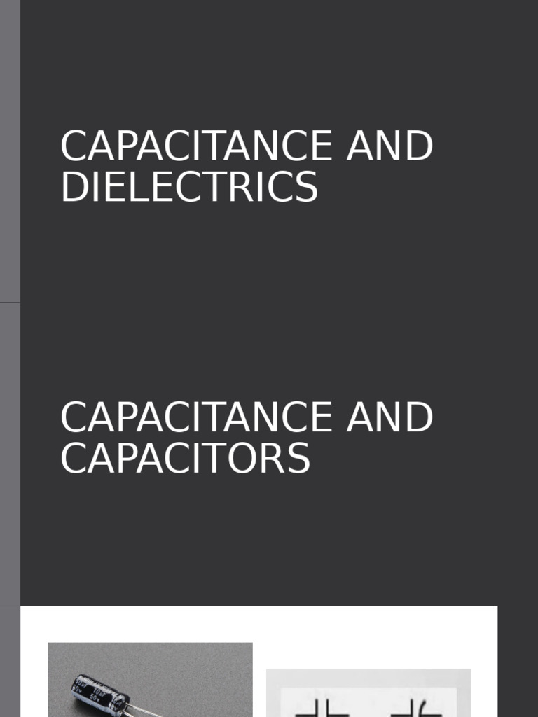 Capacitance and Capacitors | PDF | Capacitor | Capacitance