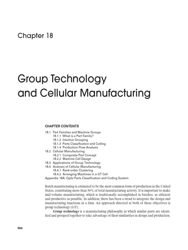 Group Technology and Opitz Coding System | PDF | Drill | Machining