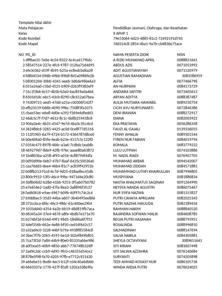 Template-Nilai-Akhir-Mata-Pelajaran-Pendidikan-Jasmani-Olahraga-dan-Kesehatan-Kelas-X-APHP-1 (6 ...