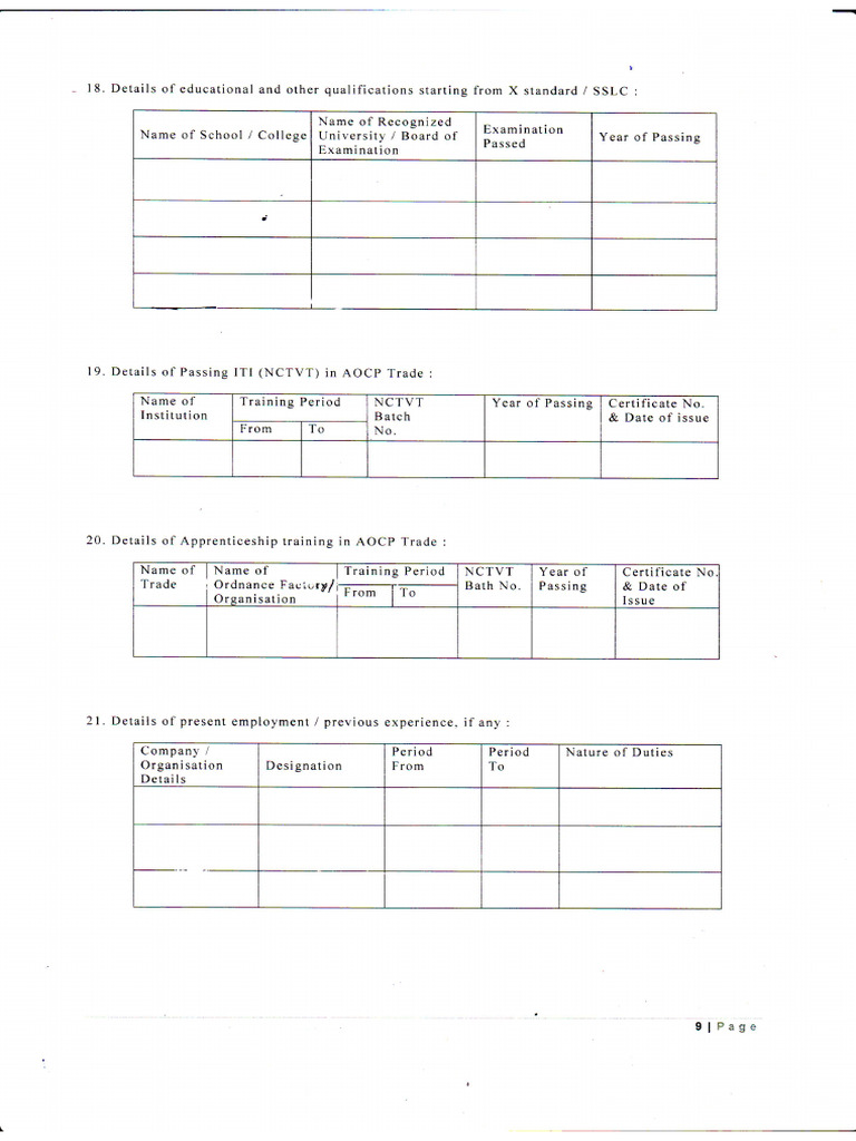 Ordnance Factory Badmal DBW Vacancy | PDF