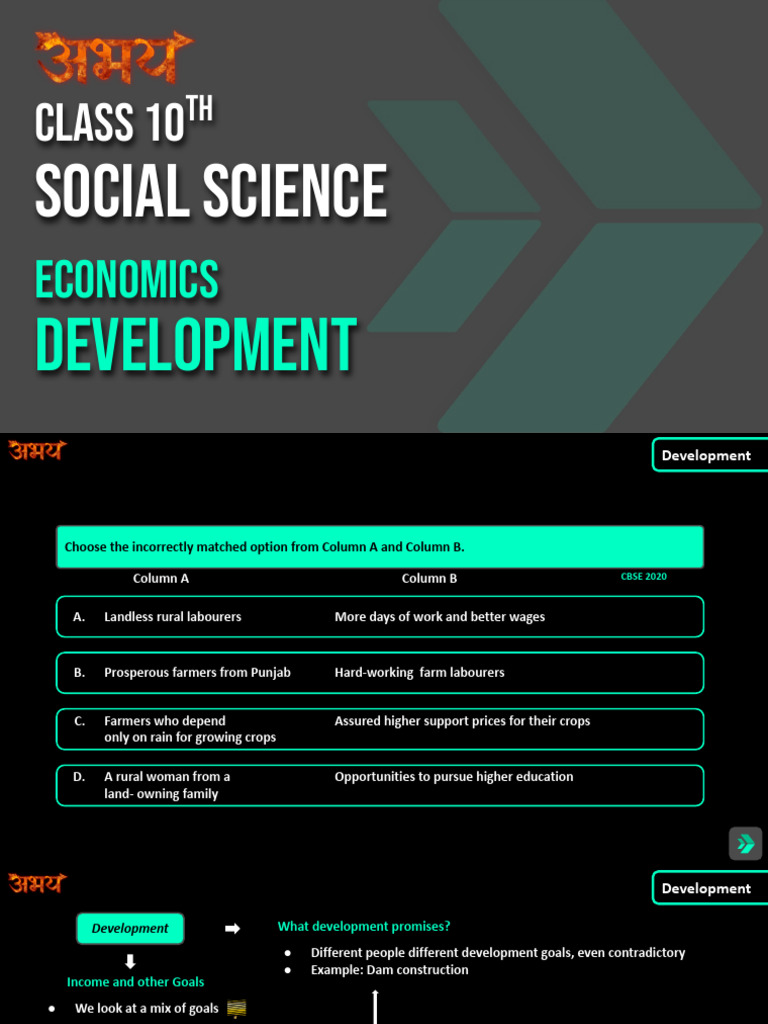 Development Next Topper Class 3 SST 231212 202005 | PDF | Economies
