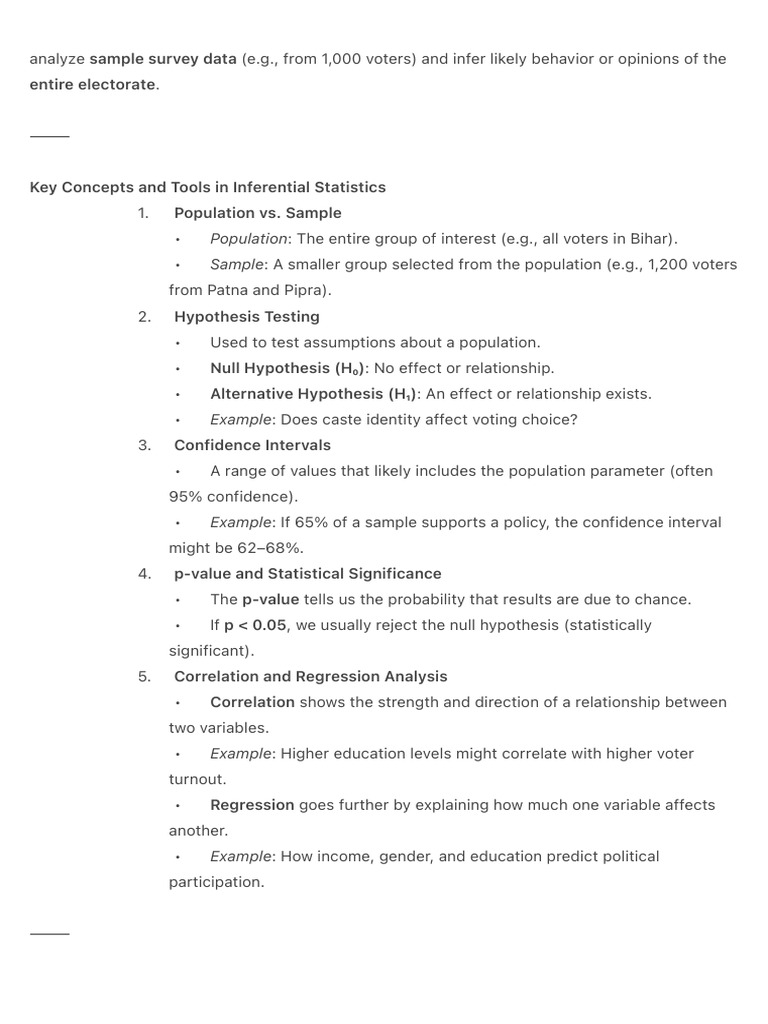 Introduction to Quantitative Data Analysis (1) | PDF | Statistics | P Value