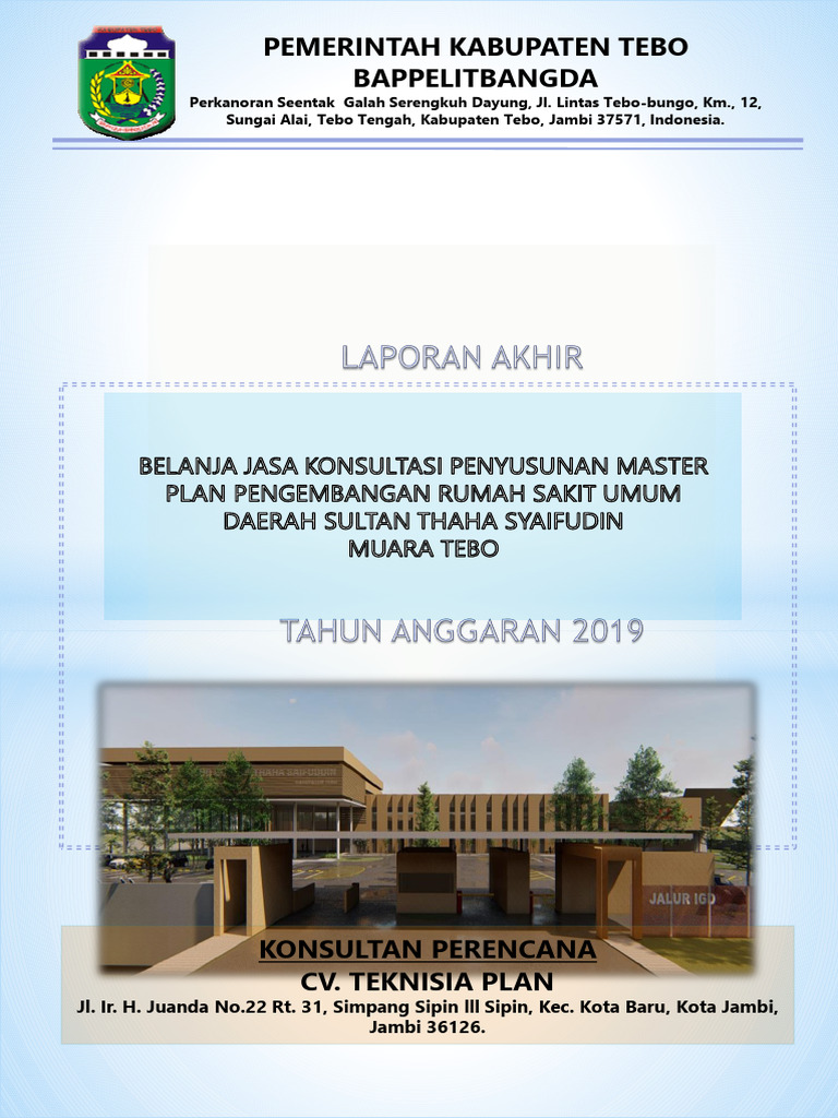 G. Master Plan Rsud Sts Tebo | PDF