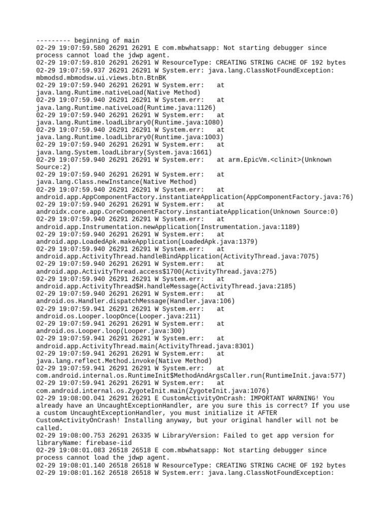 Logcat | PDF | Java (Programming Language) | Android (Operating System)
