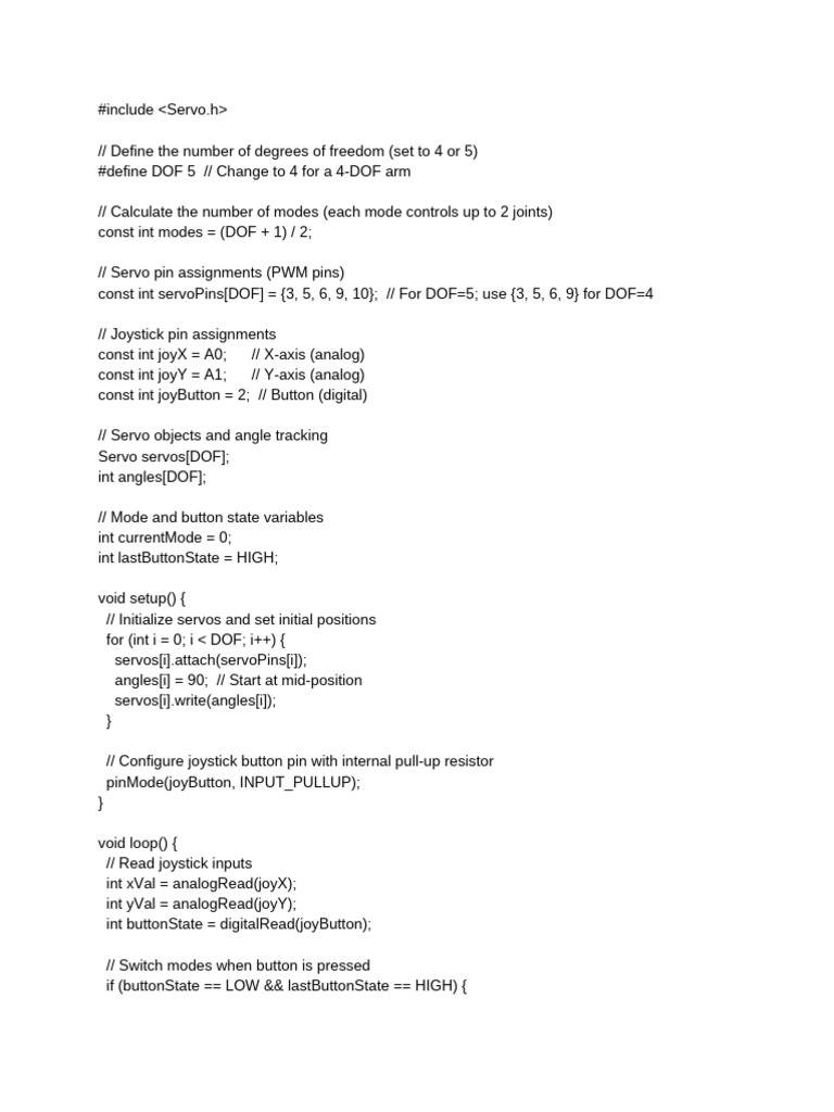 #Include Servo | PDF | Computer Programming