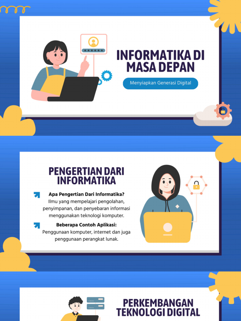 Presentasi Biru Dan Kuning Tema Informatika Di Masa Depan Gaya ...
