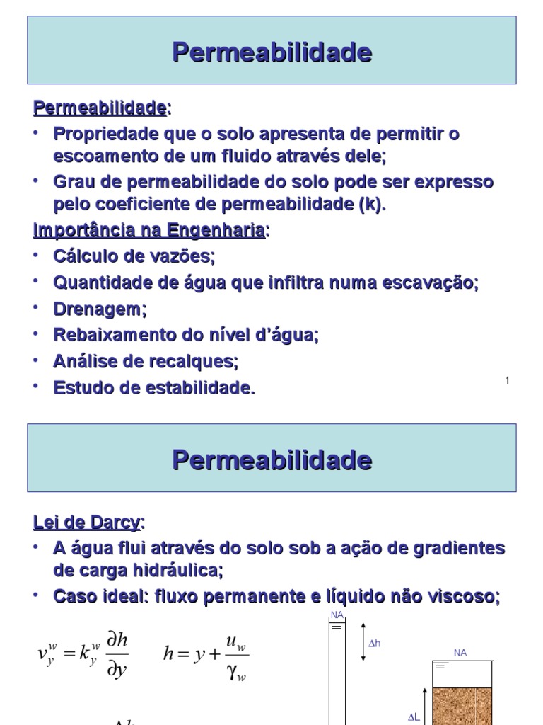 01 Permeabilidade Aula 1 | Gases | Natureza