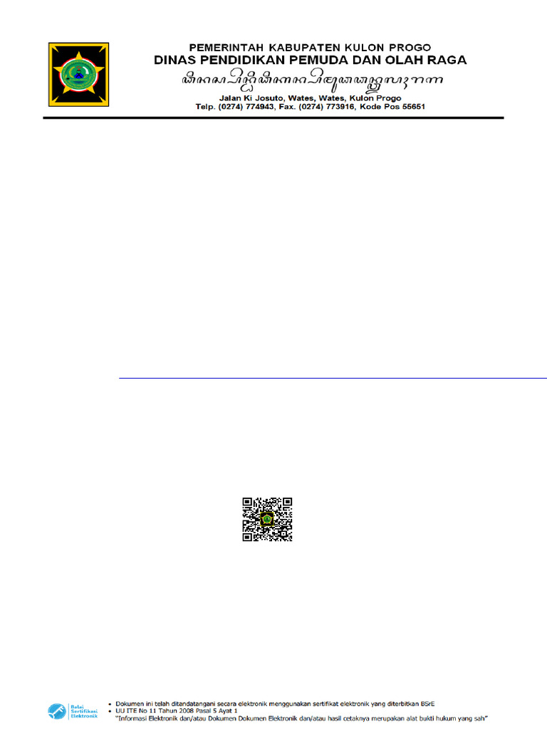 Surat Edaran O2SN Dan GSI Tahun 2025 | PDF