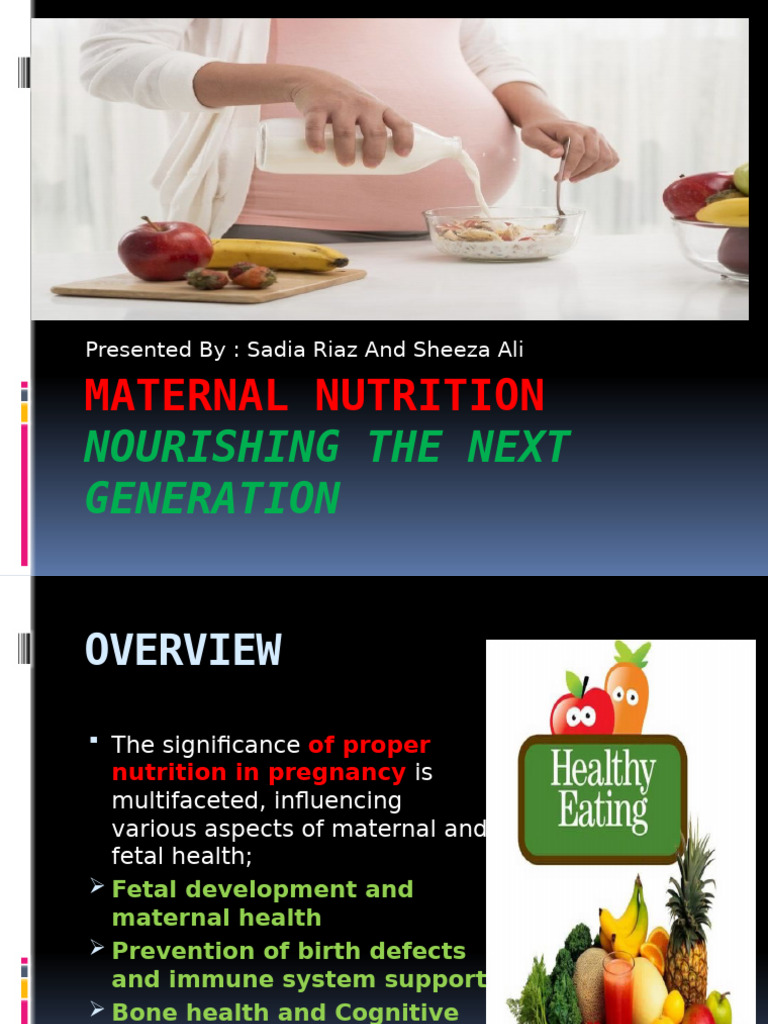 Maternal Nutrition - PPTM | PDF
