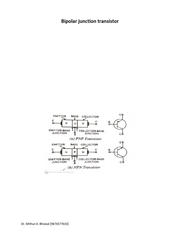 Bipolar Junction Transistor | PDF | Bipolar Junction Transistor | Transistor